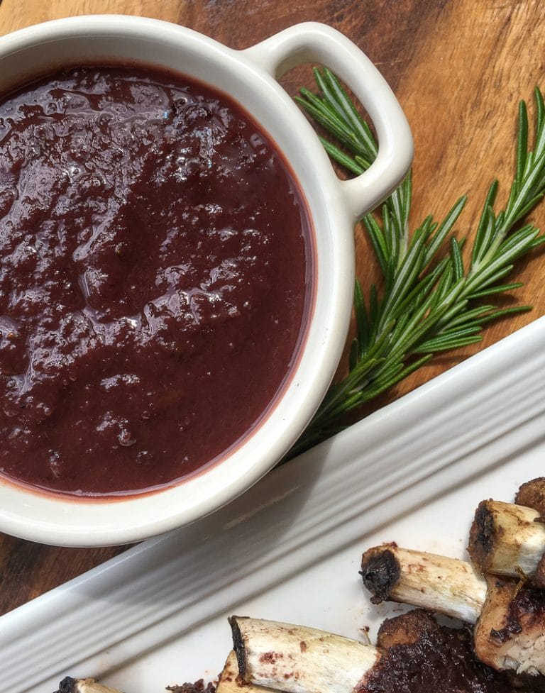 Homemade Dark Cherry BBQ Sauce in the Instant Pot - Total Dadass